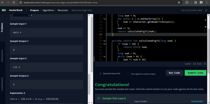 Prajjwal Yadav on LinkedIn: #day24 #hackerrank #recursion #challenege # ... Prajjwal Yadav on LinkedIn: #day24 #hackerrank #recursion #challenege # ...