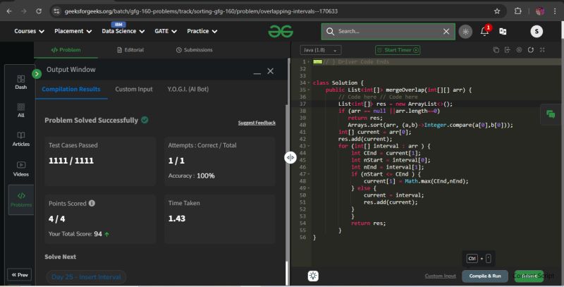 #160daysofcode #dsa #geeksforgeeks #java #problemsolving # ... #160daysofcode #dsa #geeksforgeeks #java #problemsolving # ...