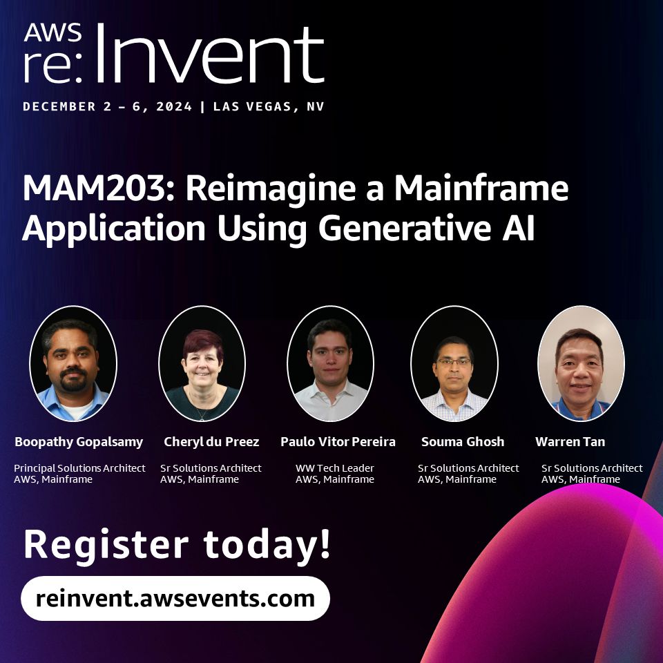 Didier Durand on LinkedIn: #ai #genai #aws #mainframemodernization #llm Didier Durand on LinkedIn: #ai #genai #aws #mainframemodernization #llm