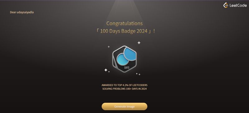 uday sai yadla on LinkedIn: #leetcode #100daysbadge #coding #problemsolving uday sai yadla on LinkedIn: #leetcode #100daysbadge #coding #problemsolving