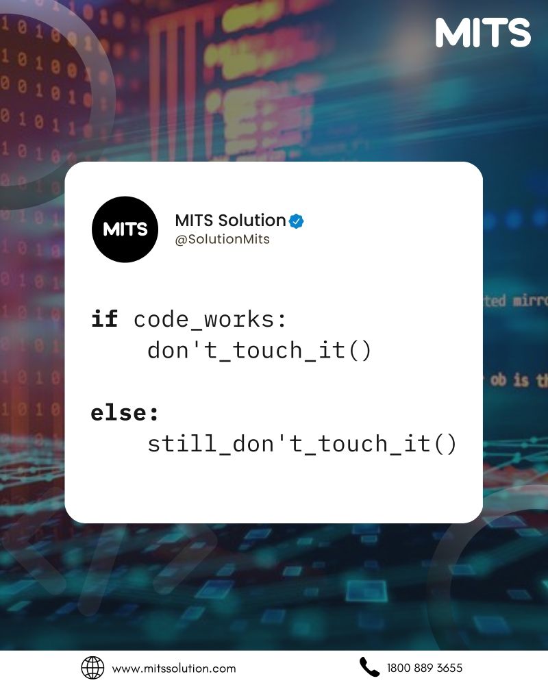 #mitssolution #softwareengineer #debugging #codinglife #codequality ... #mitssolution #softwareengineer #debugging #codinglife #codequality ...