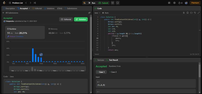 Day 15 of LeetCode challenge: Match Cookies | Deepanshu Maan posted on ... Day 15 of LeetCode challenge: Match Cookies | Deepanshu Maan posted on ...