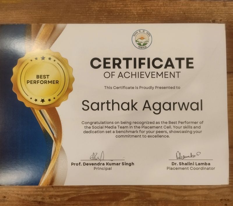 #achievement #teamwork #leadership #placementcell #bestperformer ... #achievement #teamwork #leadership #placementcell #bestperformer ...