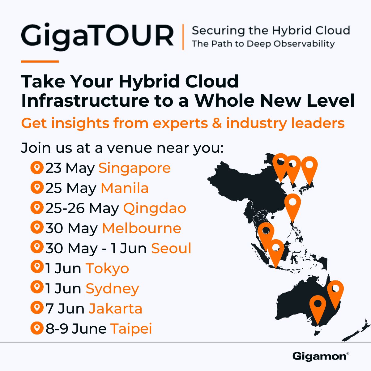 Gigamon on LinkedIn: #gigatour #apac #hybridcloud #deepobservability Gigamon on LinkedIn: #gigatour #apac #hybridcloud #deepobservability