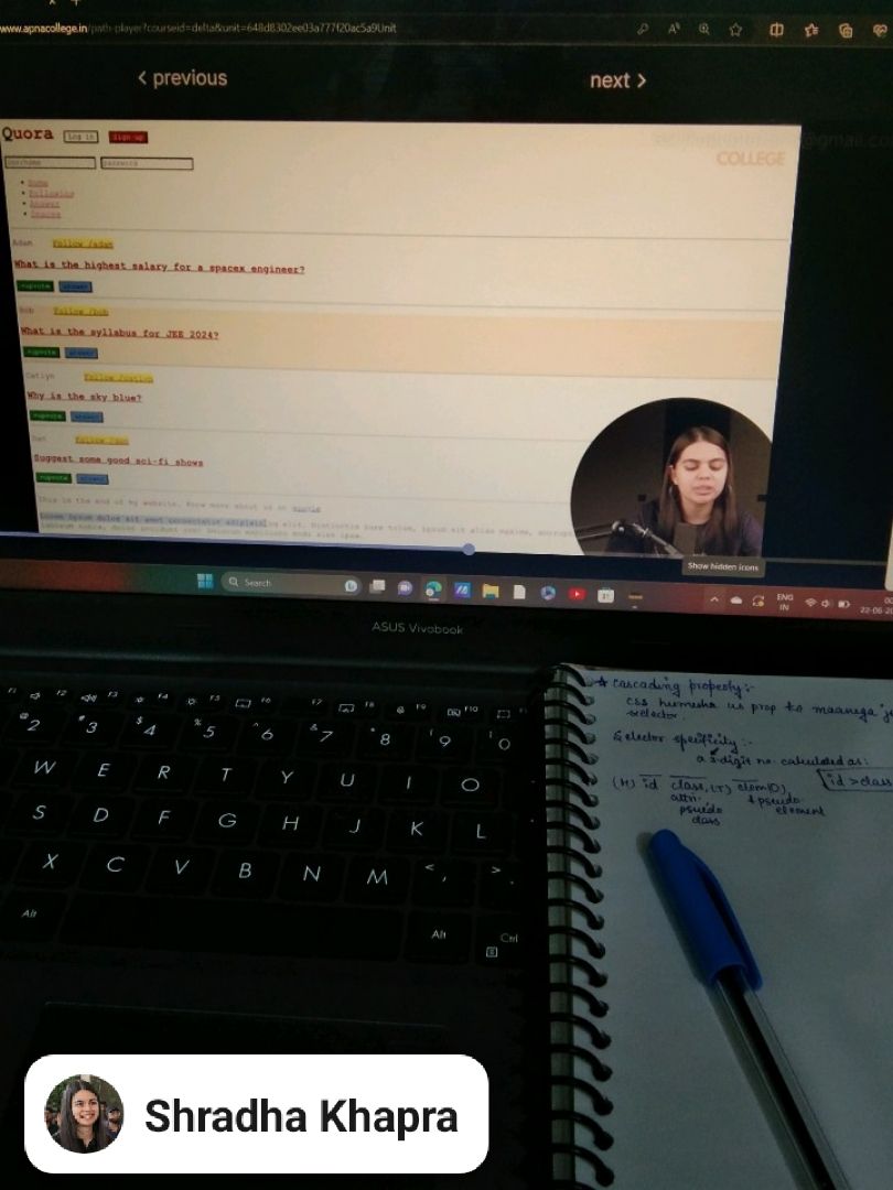 Ashika Gupta on LinkedIn: #codingjourney #batchdelta #shradhakhapra # ... Ashika Gupta on LinkedIn: #codingjourney #batchdelta #shradhakhapra # ...