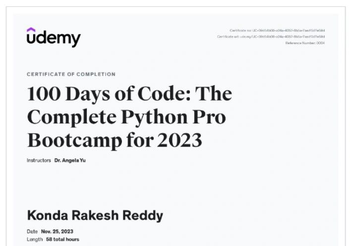 Konda Rakesh reddy on LinkedIn: #udemy #python #codingskills # ... Konda Rakesh reddy on LinkedIn: #udemy #python #codingskills # ...