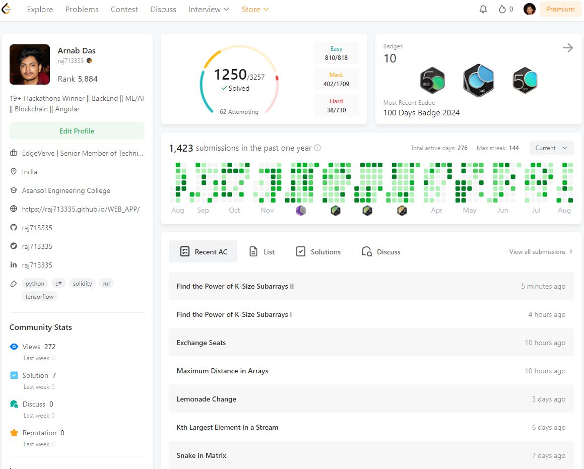 Arnab Das on LinkedIn: #leetcode #programming #python # ... Arnab Das on LinkedIn: #leetcode #programming #python # ...