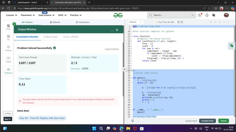 #160daysofcode #geeksforgeeks #python #problemsolving #datastructures ... #160daysofcode #geeksforgeeks #python #problemsolving #datastructures ...