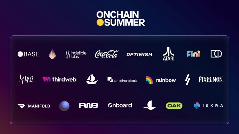 Onchain Summer is here 🌞 An onchain festival that celebrates art ... Onchain Summer is here 🌞 An onchain festival that celebrates art ...