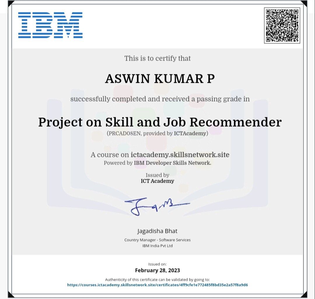 Aswin kumar P on LinkedIn: #learning #machinelearning #project # ... Aswin kumar P on LinkedIn: #learning #machinelearning #project # ...