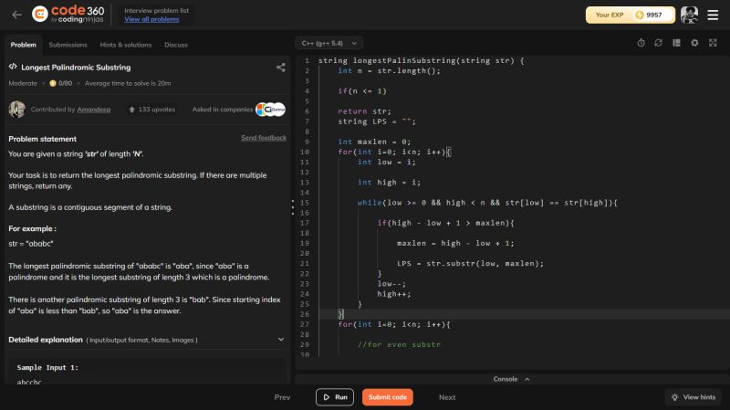 Rohit Chauhan on LinkedIn: #dsa #coding #palindrome #strings #algorithm ... Rohit Chauhan on LinkedIn: #dsa #coding #palindrome #strings #algorithm ...