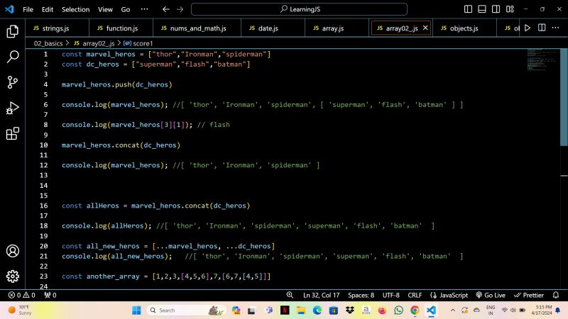 Anurag Singh on LinkedIn: #day10 #javascript #chaiaurcode # ... Anurag Singh on LinkedIn: #day10 #javascript #chaiaurcode # ...