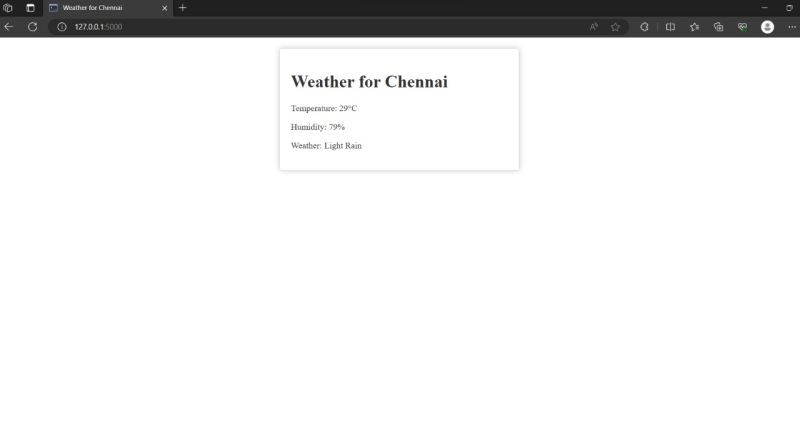 Ajay Sriram R on LinkedIn: #internship #python #flask #weatherapp # ... Ajay Sriram R on LinkedIn: #internship #python #flask #weatherapp # ...