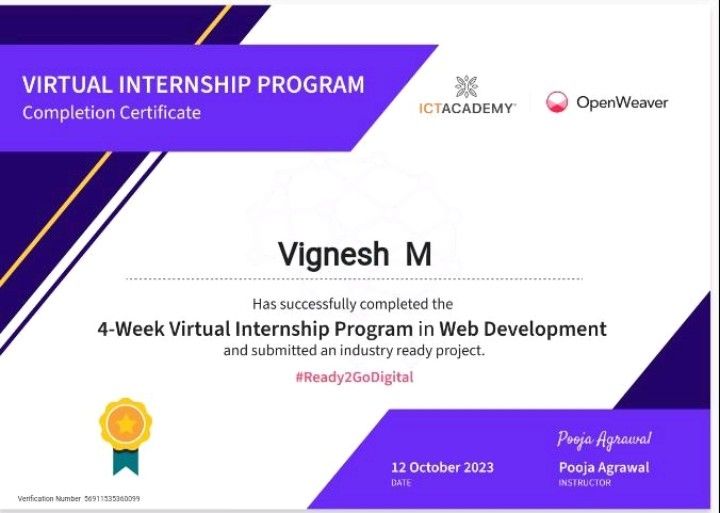 Vignesh M on LinkedIn: Hi everyone virtual internship program ... Vignesh M on LinkedIn: Hi everyone virtual internship program ...