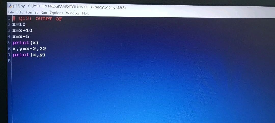 Rishabh S. on LinkedIn: #python #pythonprogramming #pythoncoding Rishabh S. on LinkedIn: #python #pythonprogramming #pythoncoding