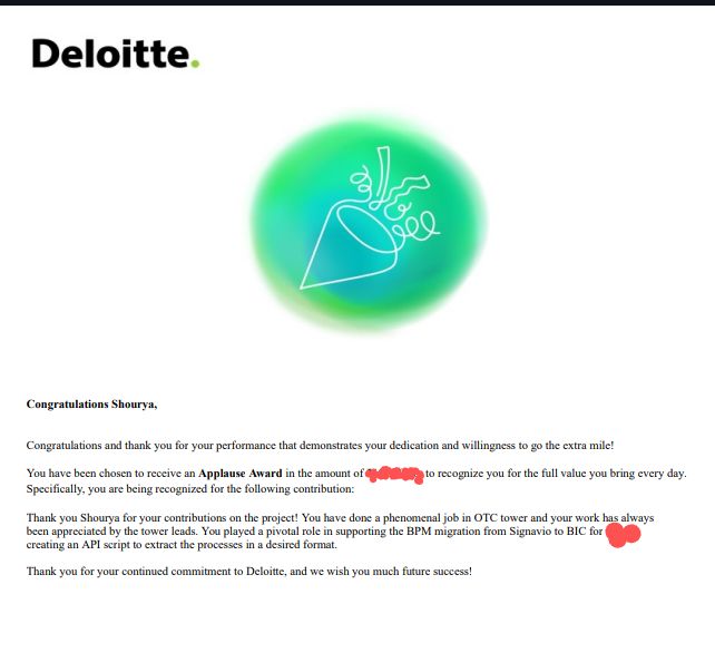 Shourya gupta on LinkedIn: #applauseaward #deloitte | 14 comments Shourya gupta on LinkedIn: #applauseaward #deloitte | 14 comments