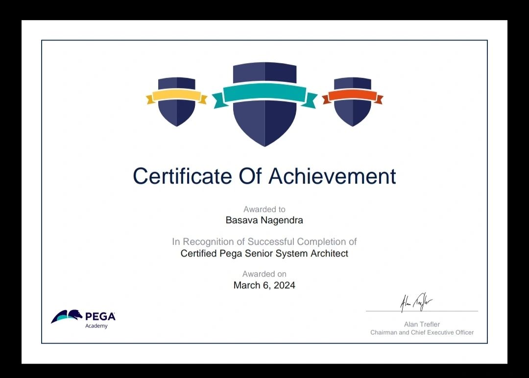 pega certified senior system architect | Nagendra Basava pega certified senior system architect | Nagendra Basava