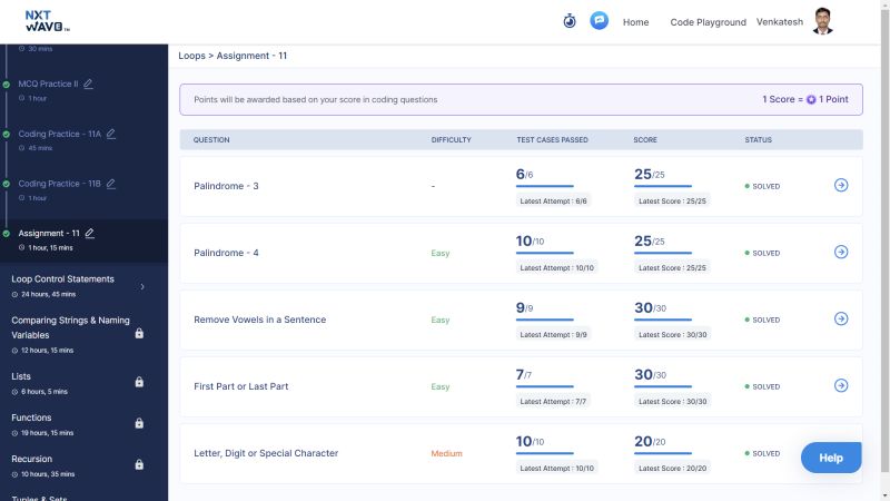 Venkatesh Nampally on LinkedIn: #day50 #100daysofcode #ccbp #nxtwave # ... Venkatesh Nampally on LinkedIn: #day50 #100daysofcode #ccbp #nxtwave # ...