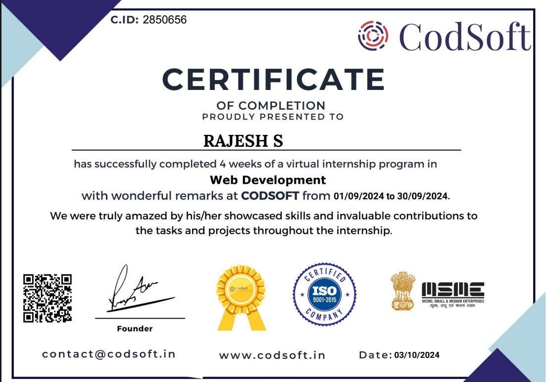 Rajesh S on LinkedIn: #webdevelopment #html #css #javascript # ... Rajesh S on LinkedIn: #webdevelopment #html #css #javascript # ...