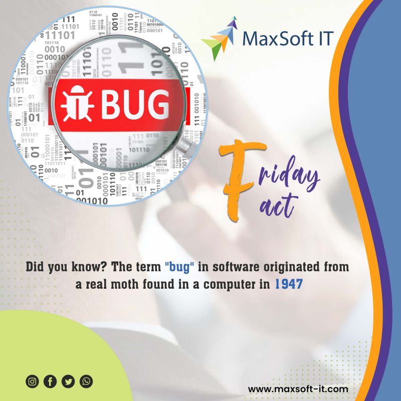 Maxsoft IT on LinkedIn: #techtrivia #softwarebugs #innovationfacts # ... Maxsoft IT on LinkedIn: #techtrivia #softwarebugs #innovationfacts # ...