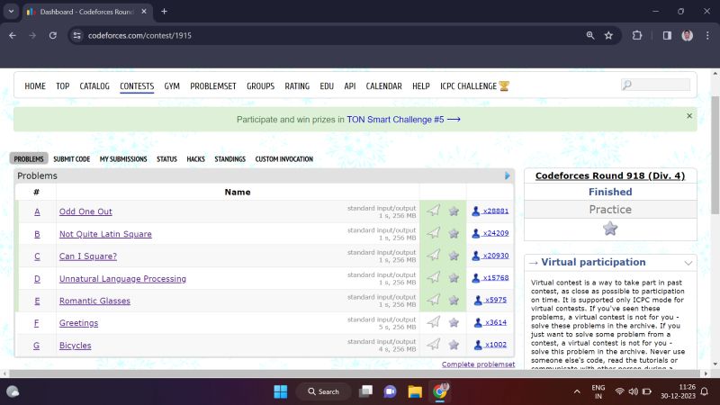 Harshit Anand on LinkedIn: #codeforces #codingchallenge #problemsolving ... Harshit Anand on LinkedIn: #codeforces #codingchallenge #problemsolving ...