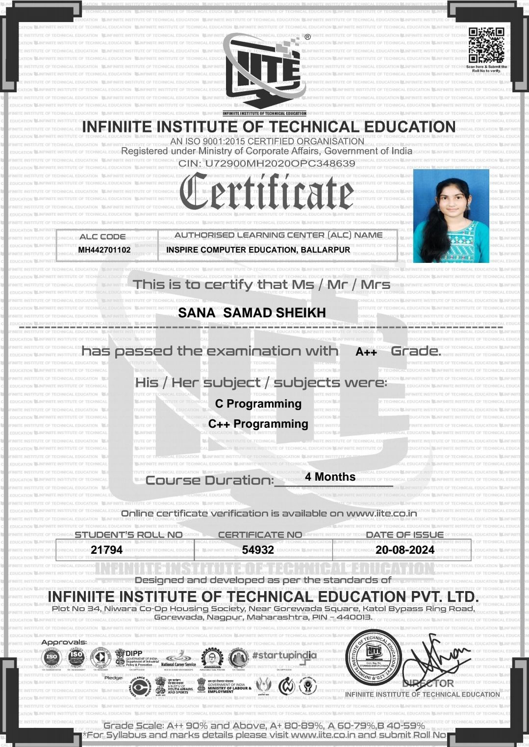 Sana Sheikh on LinkedIn: #programming #c #cplusplus #learning # ... Sana Sheikh on LinkedIn: #programming #c #cplusplus #learning # ...