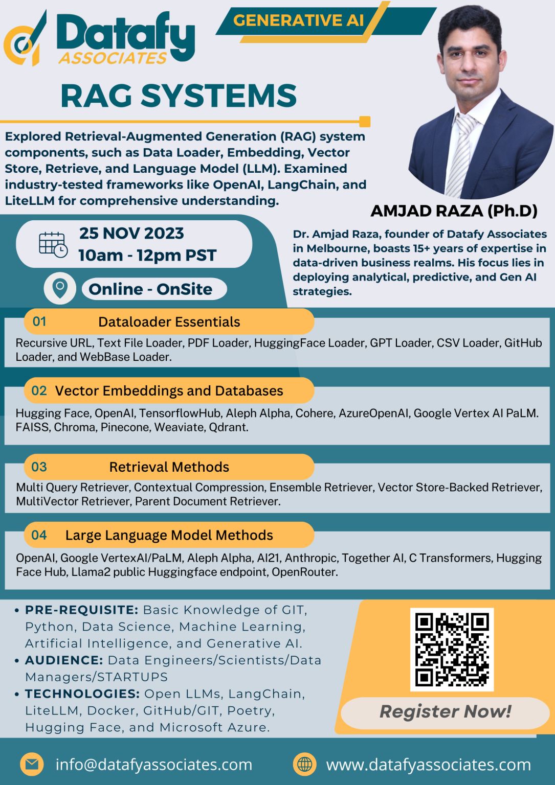 Amjad Raza, Ph.D. on LinkedIn: #workshop #rag #llms #generativeai Amjad Raza, Ph.D. on LinkedIn: #workshop #rag #llms #generativeai