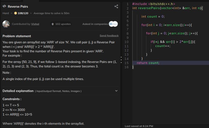 Dinesh Bodhe on LinkedIn: DAY 16: Today solved a question of array ... Dinesh Bodhe on LinkedIn: DAY 16: Today solved a question of array ...
