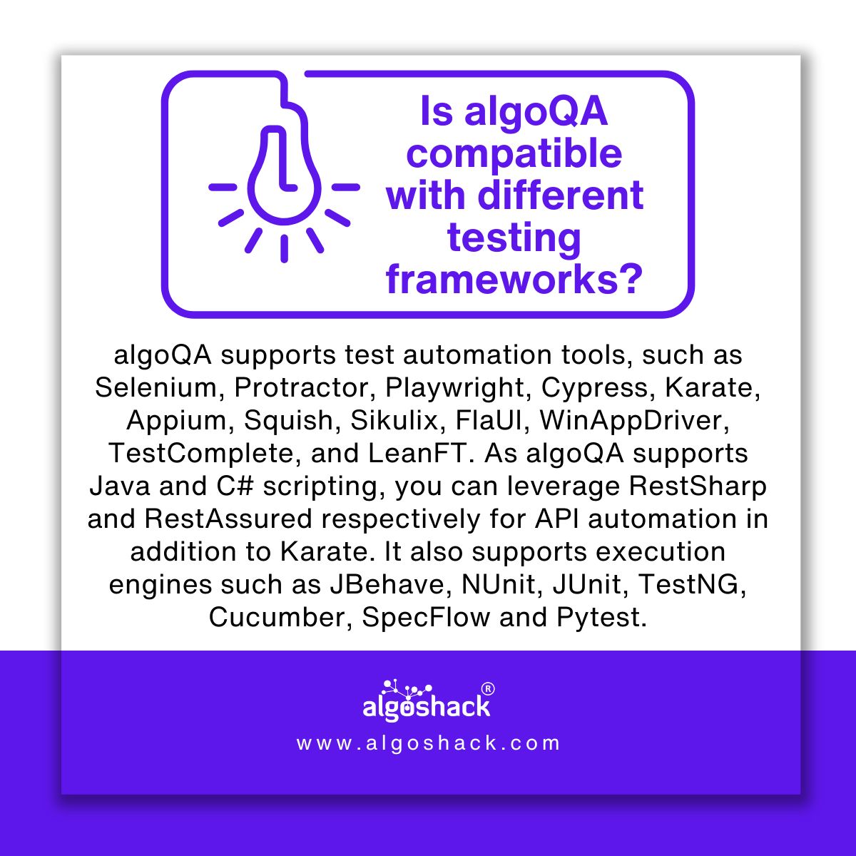 AlgoShack on LinkedIn: #demo #algoqa #automation #algoshack #nocode # ... AlgoShack on LinkedIn: #demo #algoqa #automation #algoshack #nocode # ...
