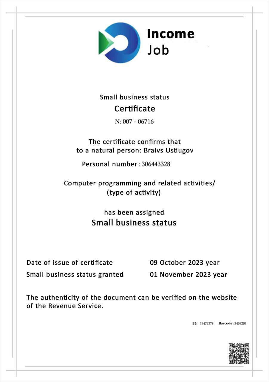 Braivs Ustiugov on LinkedIn: I got Individual Entrepreneur of Georgia ... Braivs Ustiugov on LinkedIn: I got Individual Entrepreneur of Georgia ...