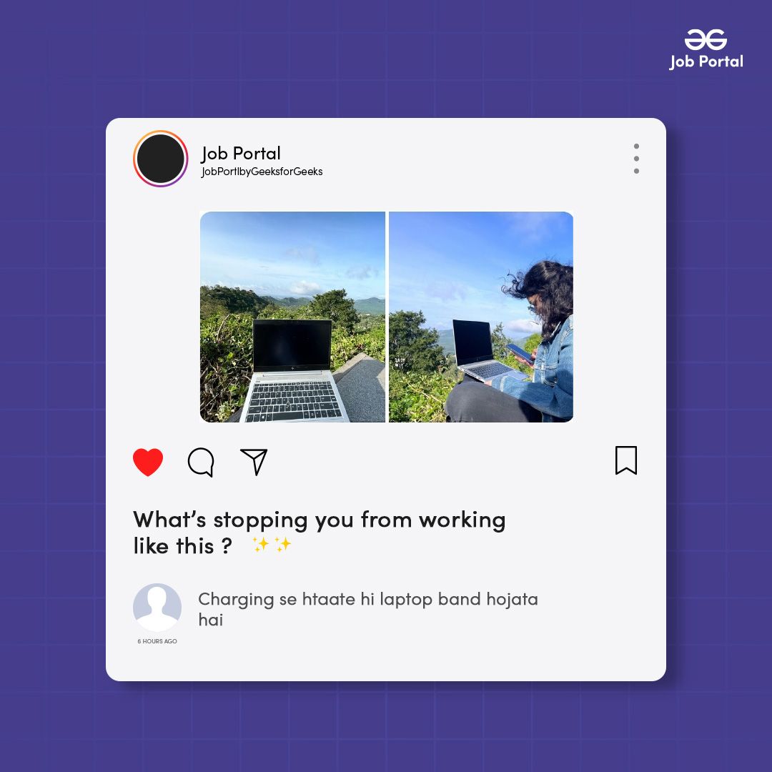 Job Portal by GeeksforGeeks on LinkedIn: #gfgjobsportal #coporatememe # ... Job Portal by GeeksforGeeks on LinkedIn: #gfgjobsportal #coporatememe # ...