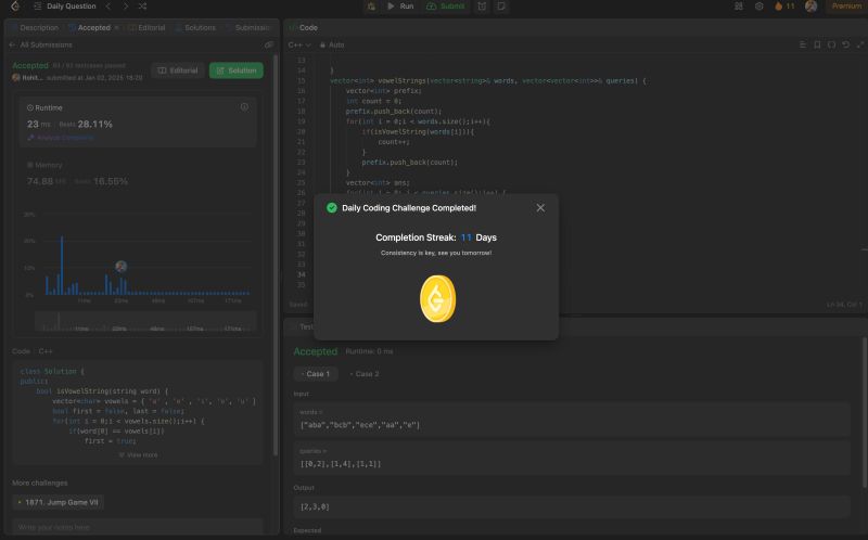 Rohit Ojha on LinkedIn: #leetcode #problemsolving #codingjourney ... Rohit Ojha on LinkedIn: #leetcode #problemsolving #codingjourney ...