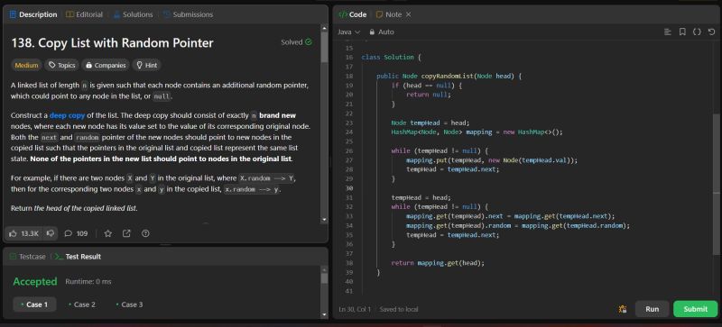 Day 13 of DSA Streak Challenge: Copy List with Pointer | Vishal Anand ... Day 13 of DSA Streak Challenge: Copy List with Pointer | Vishal Anand ...