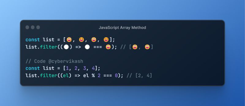 Vikash Sharma on LinkedIn: #javascriptarray #arraymethods # ... Vikash Sharma on LinkedIn: #javascriptarray #arraymethods # ...