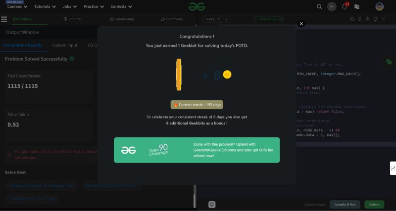 #gfg #leetcode #binarysearchtree #bst #inordertraversal # ... #gfg #leetcode #binarysearchtree #bst #inordertraversal # ...
