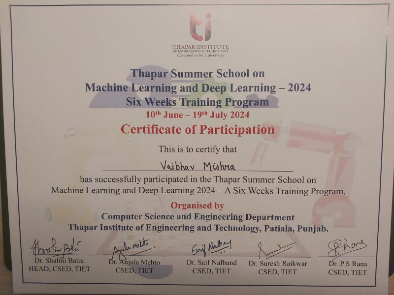 Vaibhav Mishra on LinkedIn: #machinelearning #deeplearning #python #r # ... Vaibhav Mishra on LinkedIn: #machinelearning #deeplearning #python #r # ...