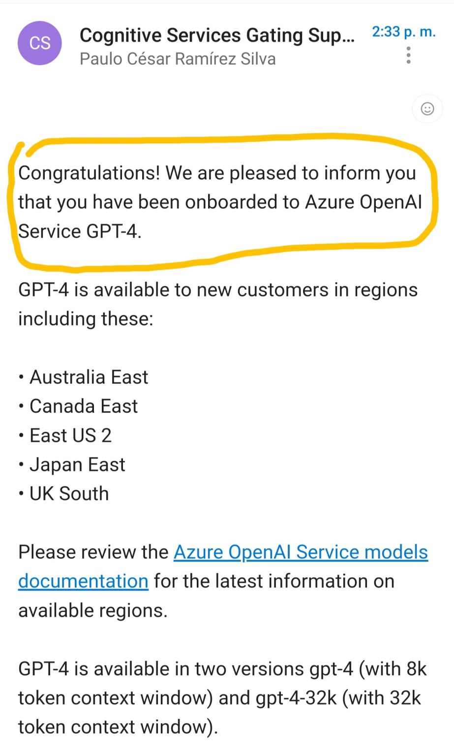 Paulo César Ramírez Silva on LinkedIn: #azure #openai #gpt4 #emprendhec Paulo César Ramírez Silva on LinkedIn: #azure #openai #gpt4 #emprendhec