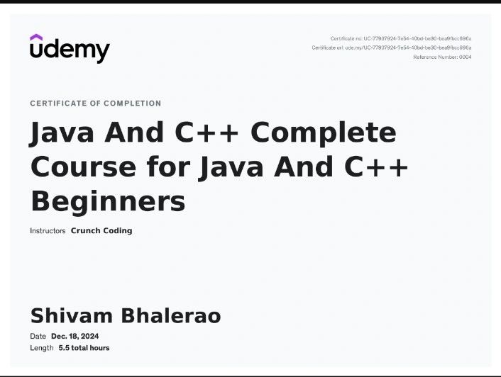 Shivam Bhalerao on LinkedIn: #javaprogramming #cpp # ... Shivam Bhalerao on LinkedIn: #javaprogramming #cpp # ...
