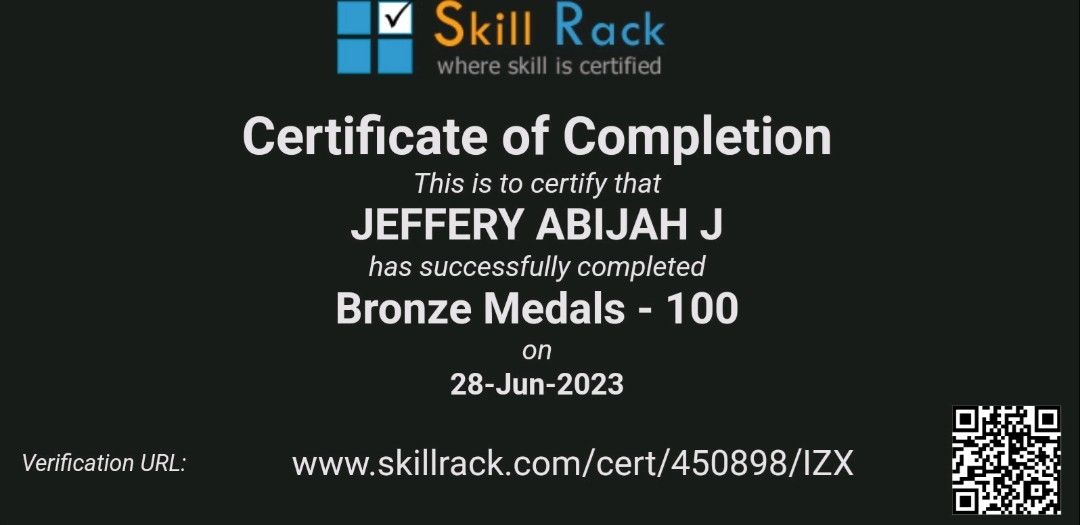 Jeffery Abijah on LinkedIn: #skillrack #programming Jeffery Abijah on LinkedIn: #skillrack #programming