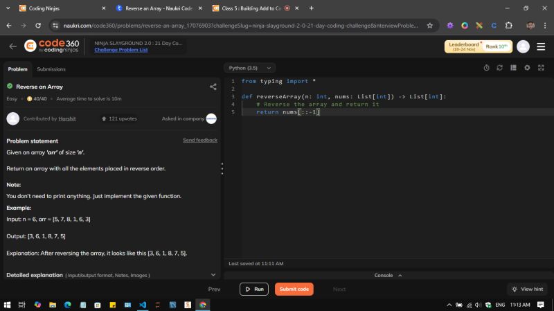 Sourav Nandi on LinkedIn: #ninjasslayground #codingninjas #problemsolving Sourav Nandi on LinkedIn: #ninjasslayground #codingninjas #problemsolving