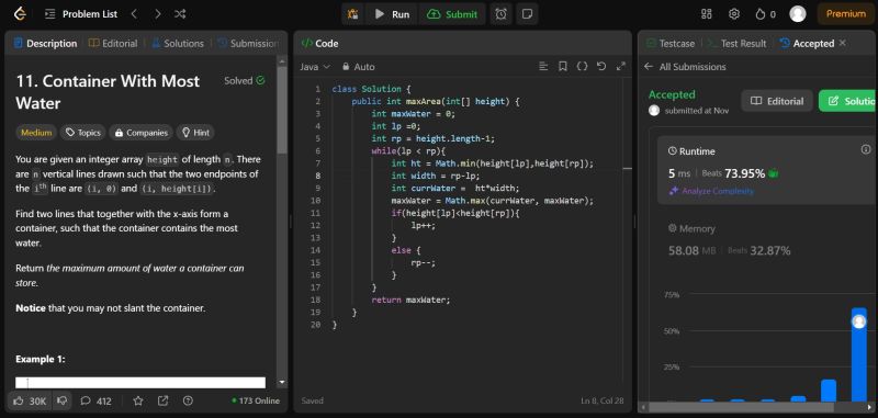 Umang Kumar on LinkedIn: #100daysofcode #java #leetcode #twopointers ... Umang Kumar on LinkedIn: #100daysofcode #java #leetcode #twopointers ...