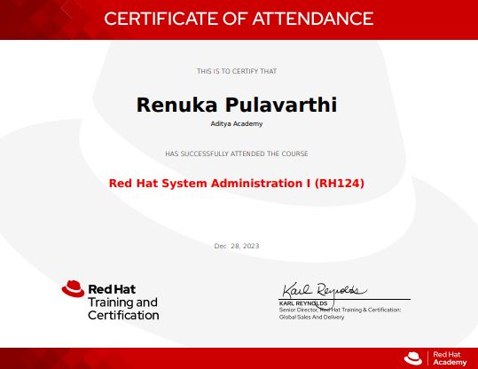 RENUKA PULAVARTHI on LinkedIn: #redhat #redhat #redhatlinux # ... RENUKA PULAVARTHI on LinkedIn: #redhat #redhat #redhatlinux # ...