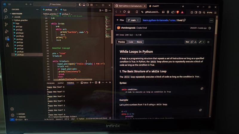 Karthik A V on LinkedIn: #loops #python #coding #whileloop #break # ... Karthik A V on LinkedIn: #loops #python #coding #whileloop #break # ...