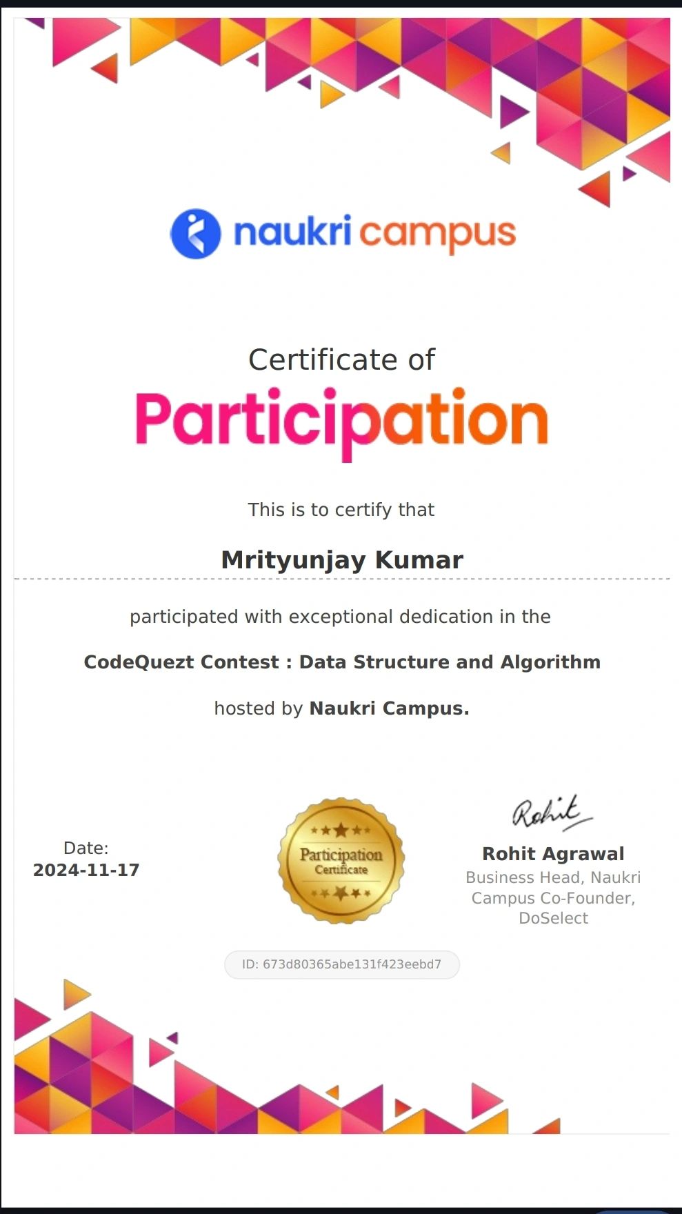 Mrityunjay Kumar on LinkedIn: #codequezt #datastructures #algorithms # ... Mrityunjay Kumar on LinkedIn: #codequezt #datastructures #algorithms # ...
