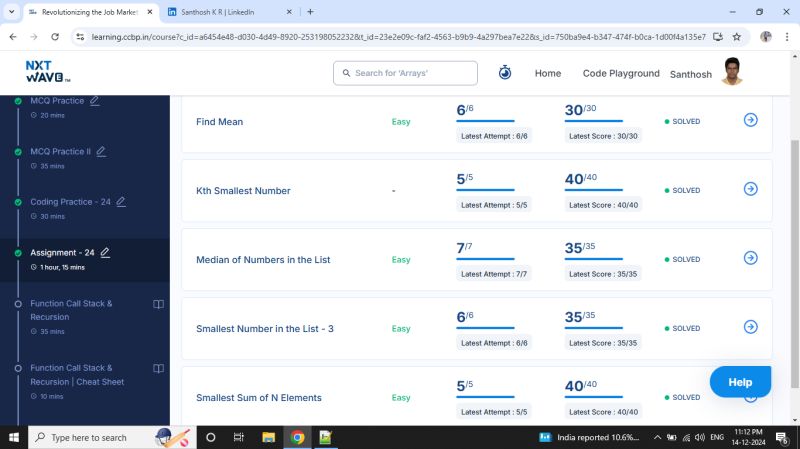 Santhosh K R on LinkedIn: #day56 #100daysofcode #ccbp #nxtwave # ... Santhosh K R on LinkedIn: #day56 #100daysofcode #ccbp #nxtwave # ...