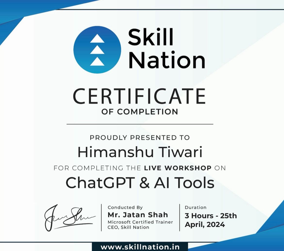 Himanshu Tiwari on LinkedIn: #ai #chatgpt Himanshu Tiwari on LinkedIn: #ai #chatgpt