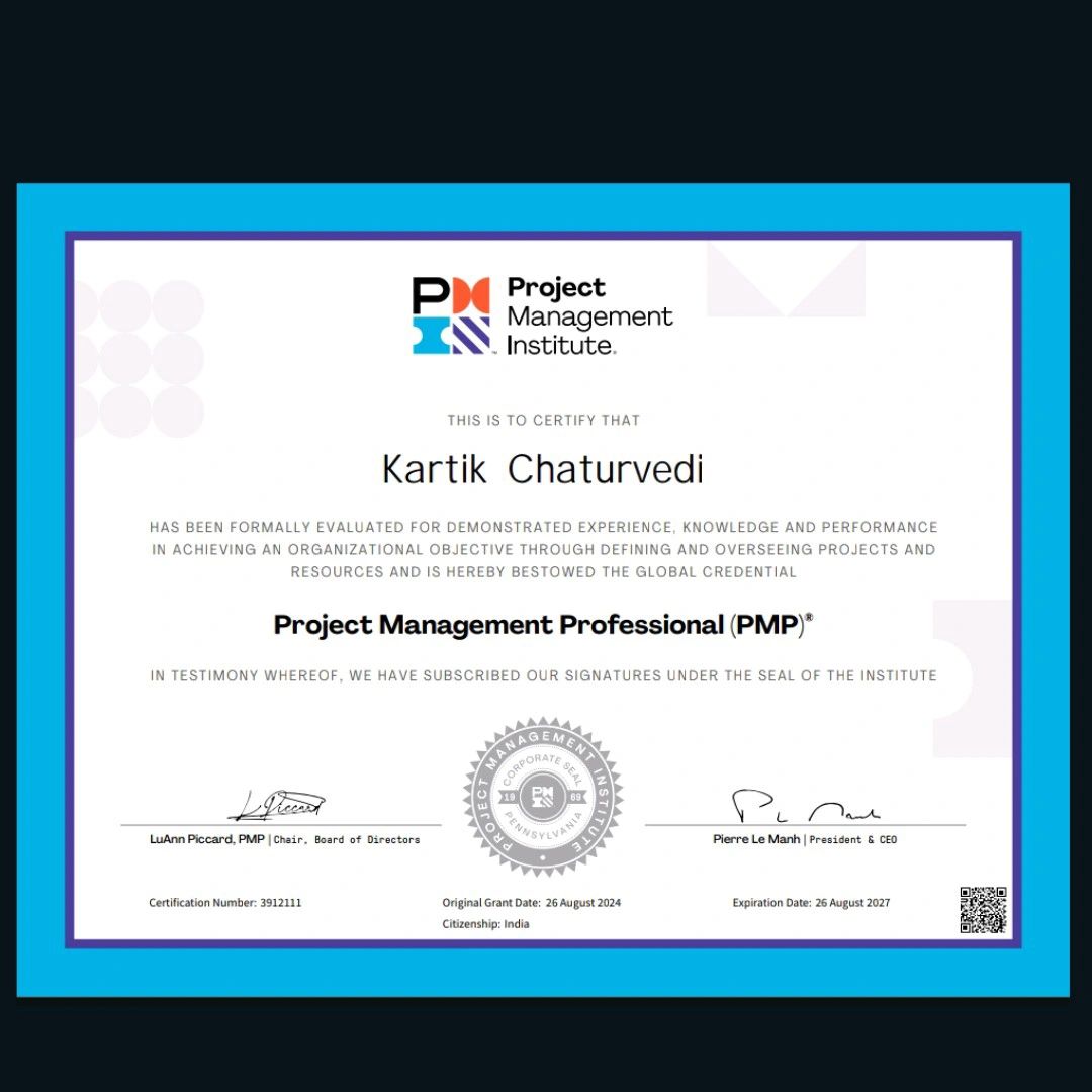 kartik chaturvedi on LinkedIn: 🎉 Celebrating a Milestone! 🎉 Today marks ... kartik chaturvedi on LinkedIn: 🎉 Celebrating a Milestone! 🎉 Today marks ...