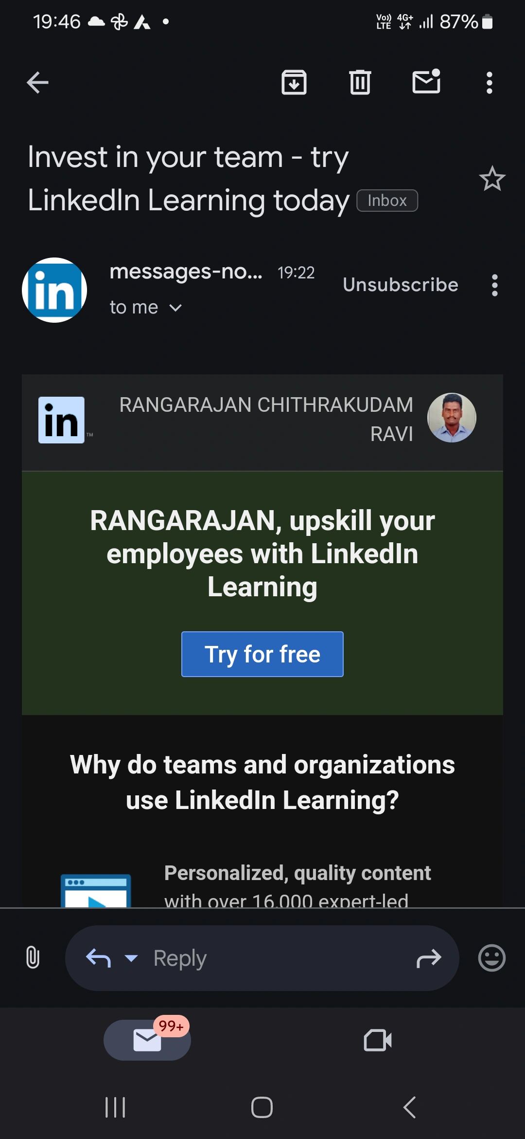 RANGARAJAN CHITHRAKUDAM RAVI on LinkedIn: Dear LinkedIn there is some ... RANGARAJAN CHITHRAKUDAM RAVI on LinkedIn: Dear LinkedIn there is some ...