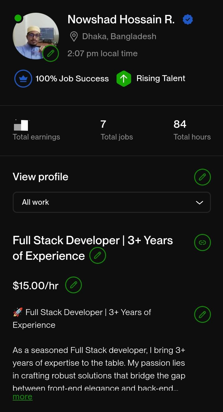 Nowshad Hossain Rahat on LinkedIn: #nodejs #javascript #upwork # ... Nowshad Hossain Rahat on LinkedIn: #nodejs #javascript #upwork # ...