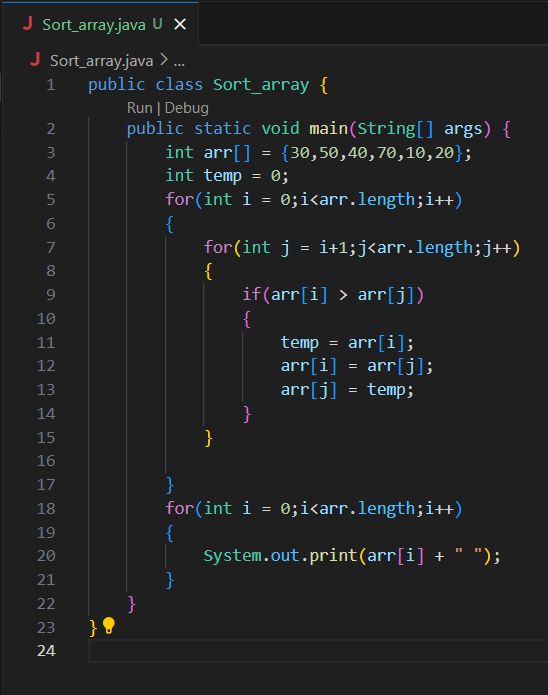 Day 22 of #100daysofcode: Sort Array in Java | Rajkanya Chaudhary ... Day 22 of #100daysofcode: Sort Array in Java | Rajkanya Chaudhary ...